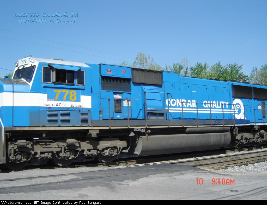 CSX 778 ex-CR SD70MAC 05/10/2006